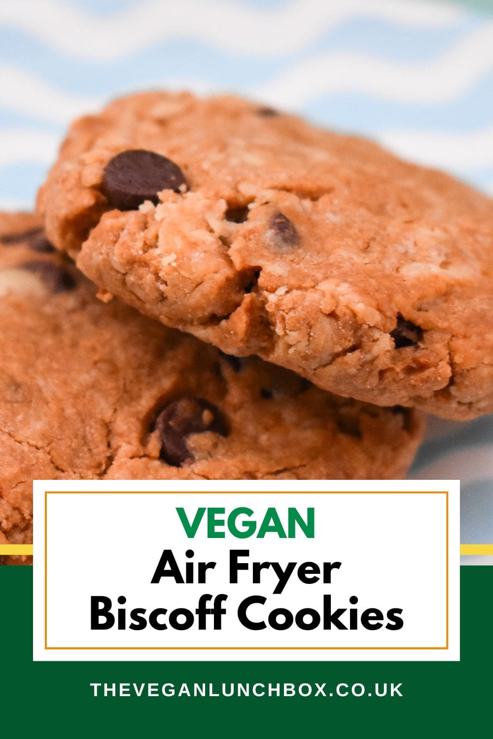 Quick Air Fryer Biscoff Cookies - Small Batch - theveganlunchbox.co.uk