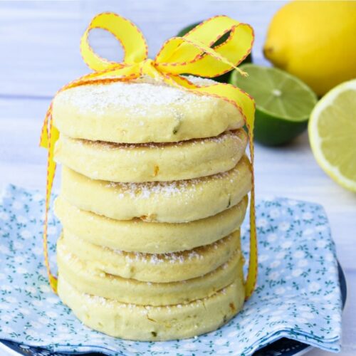 Vegan Lemon & Lime Shortbread Cookies - theveganlunchbox.co.uk