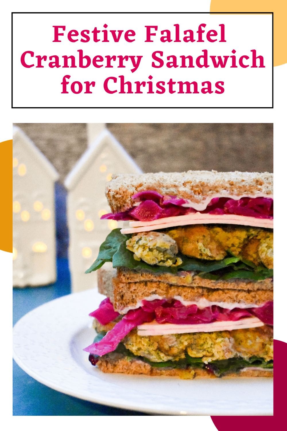 Vegan Festive Falafel & Cranberry Sandwich for Christmas ...
