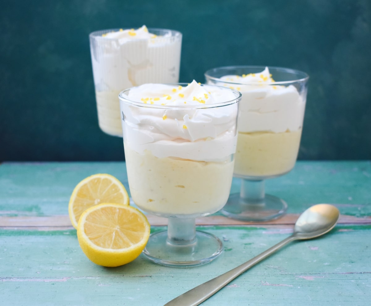 Quick & Easy Vegan Lemon Mousse - Dairy-Free Dessert - The Vegan Lunchbox