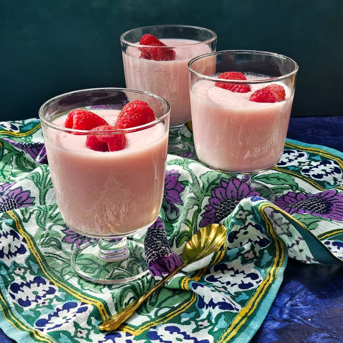 Easy Creamy Raspberry Jelly Pots - Dairy-Free & Vegan - The Vegan Lunchbox